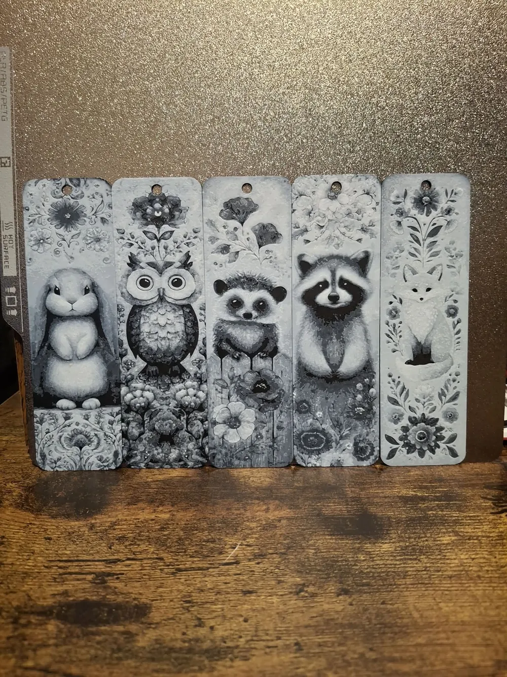 Set of 5 floral animal bookmarks - 2 colours - Free 3D Print Model ...