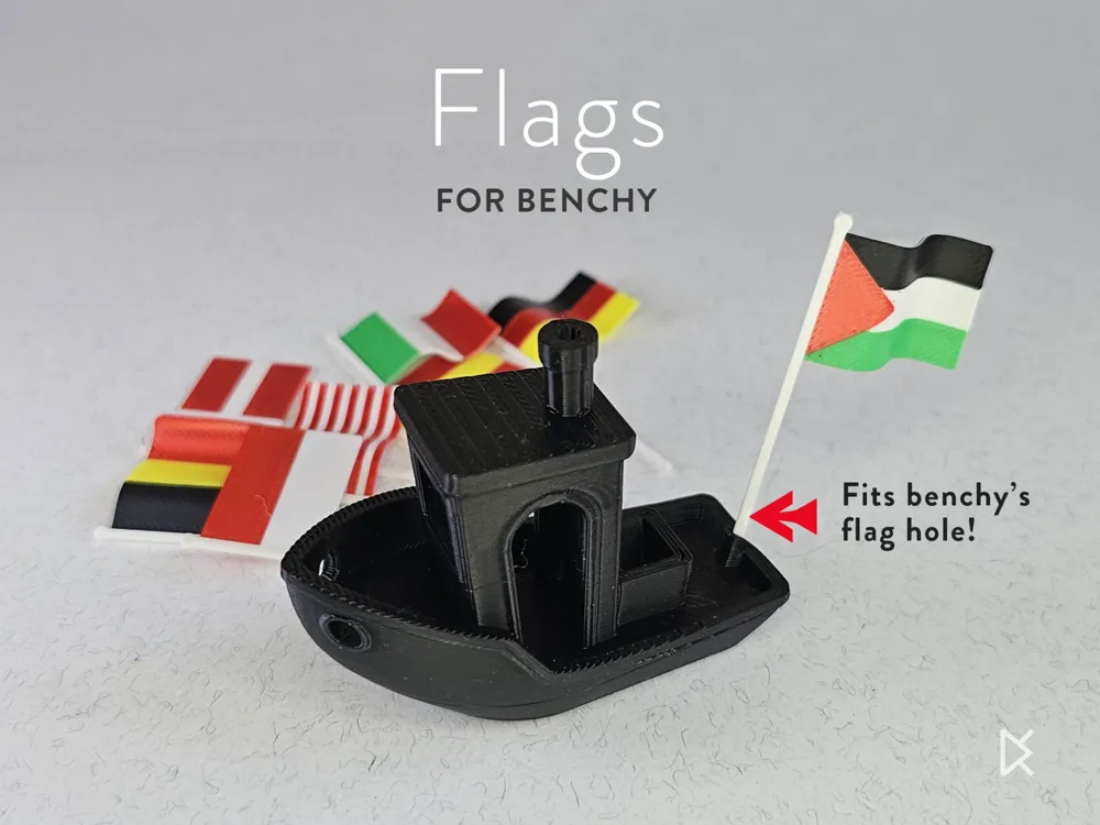 Flags for Benchy by Alchemic Matter MakerWorld: Download Free 3D Models