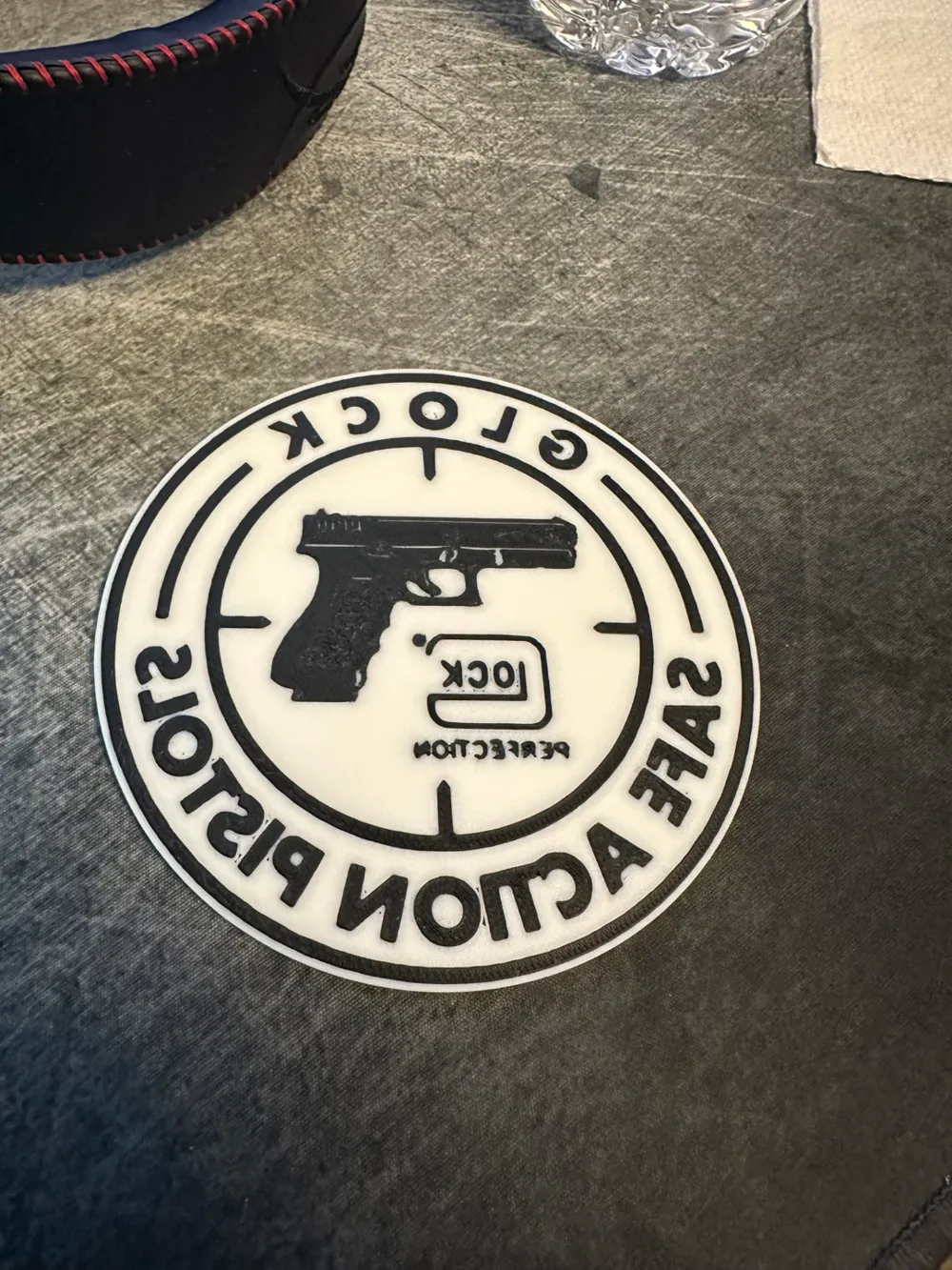 Glock Coaster - Safety Action Pistol Coaster by Modelo Time - MakerWorld