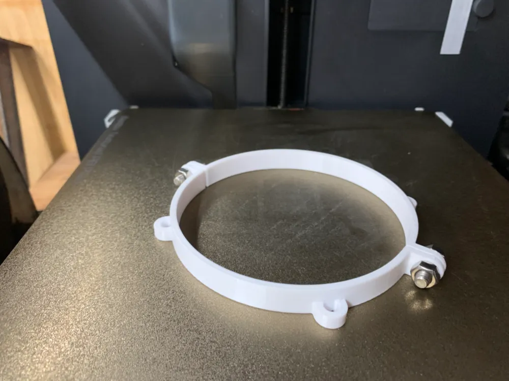 hydroponic tower support clamp 4 inch 115mm PVC by oddsandsods - MakerWorld