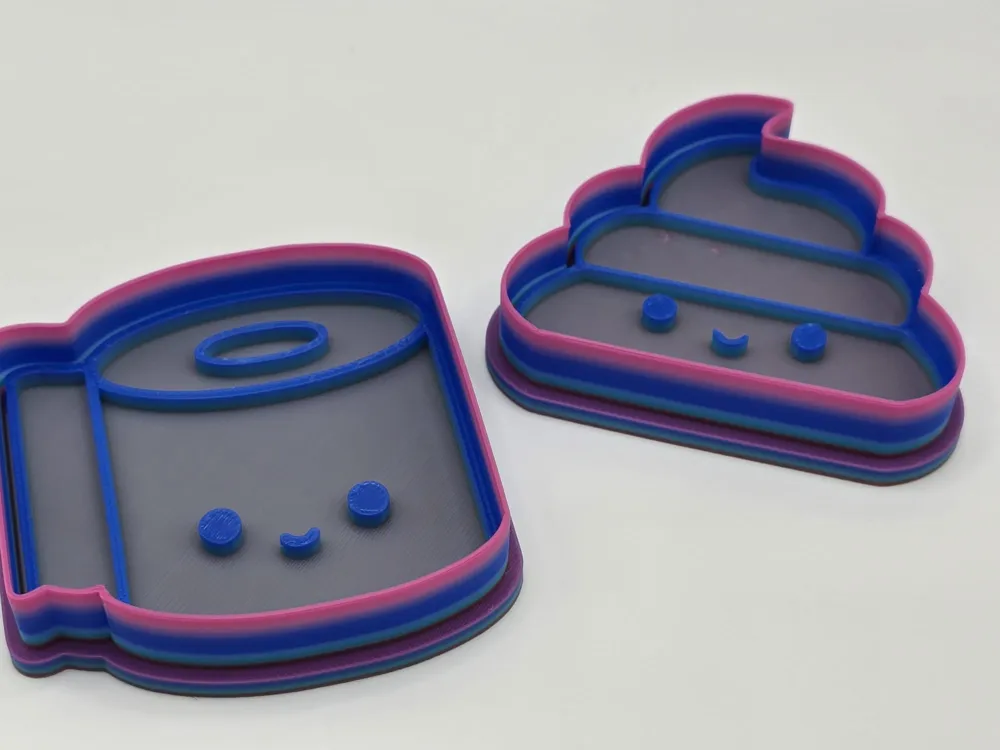 Toilet Roll Poop Cute Cookie Cutter Playdoh Stamp by Merilno3D ...