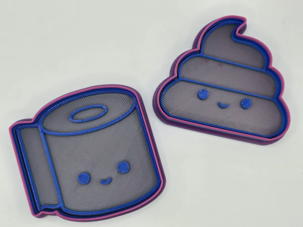 Cortador de galletas o sello de Play-Doh de caca linda de rollo de ...