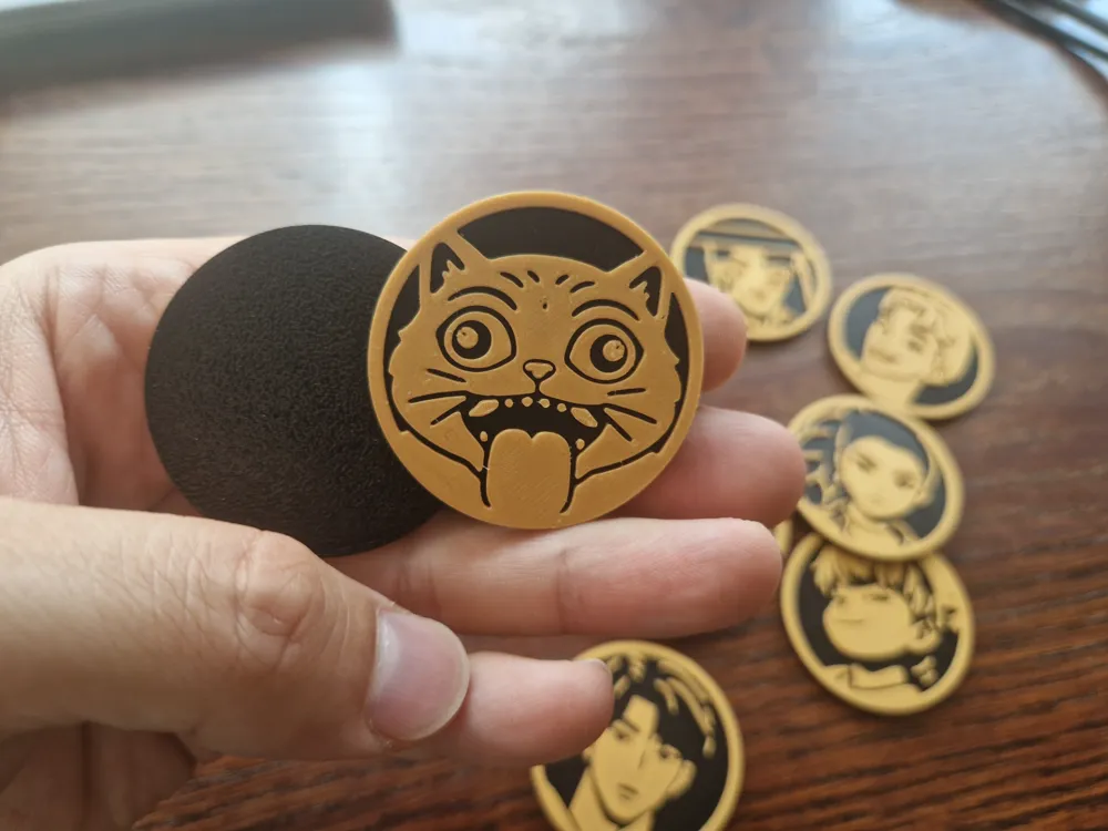 Derp cat (K-Pop Demon Hunters) coin by Kryator MakerWorld: Download ...