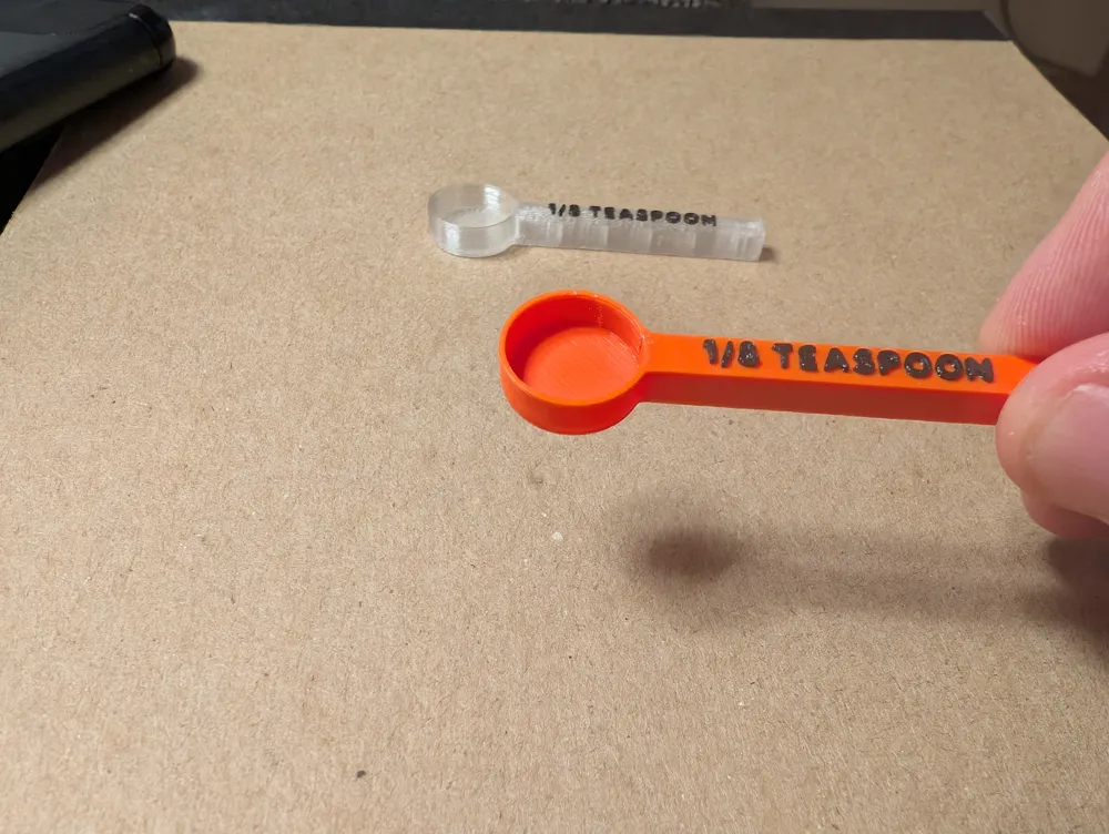 1/8th Teaspoon Measuring Spoon - Free 3D Print Model - MakerWorld