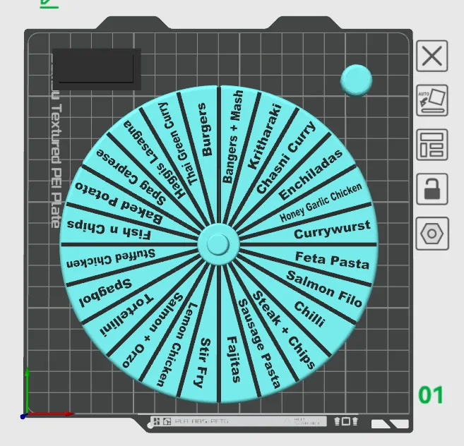 Dinner Spinner Remixed by Hobnob Kay MakerWorld: Download Free 3D Models