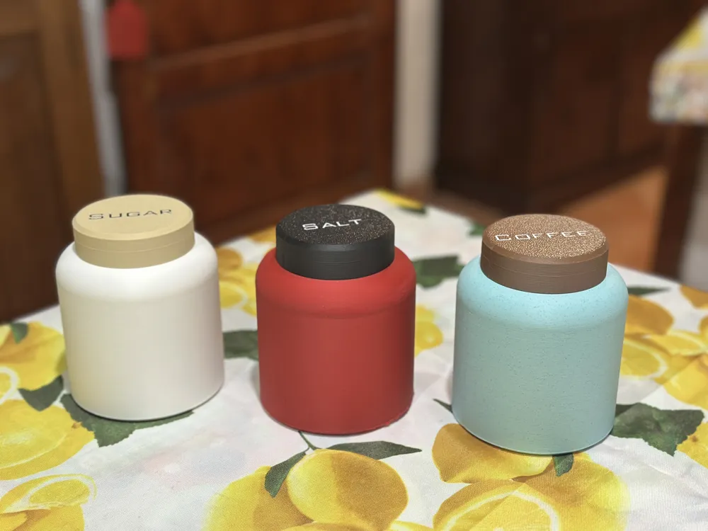 Rounded spice jar by Ago Plastics MakerWorld: Download Free 3D Models