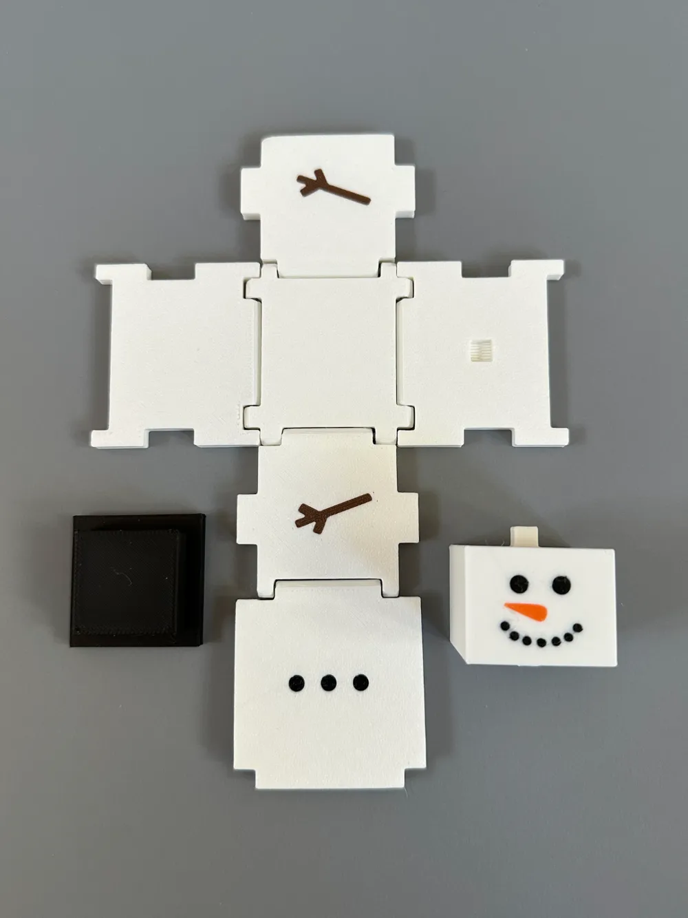 Reversible Snowman Toy - Free 3D Print Model - MakerWorld