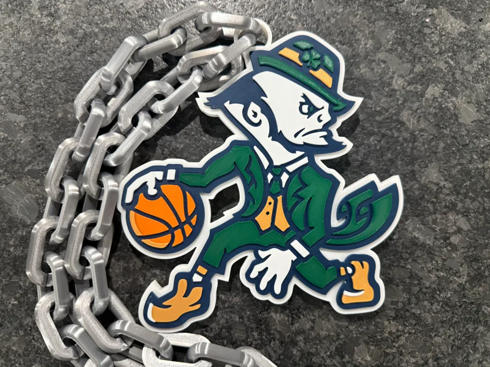 Notre Dame Fighting Irish Basketball Hype Chain - Free 3D Print Model ...