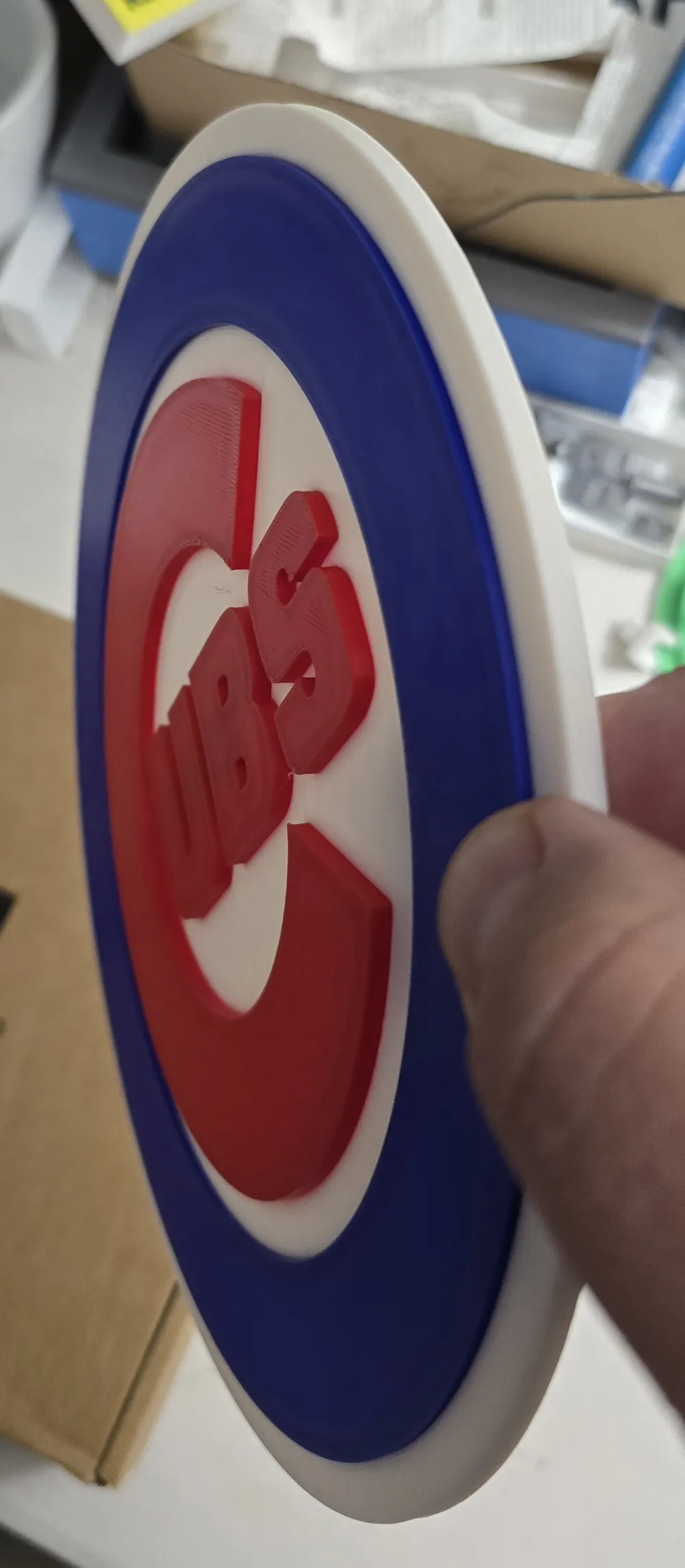 CHICAGO CUBS 3D Logo V2 Large 223mm series - Free 3D Print Model ...