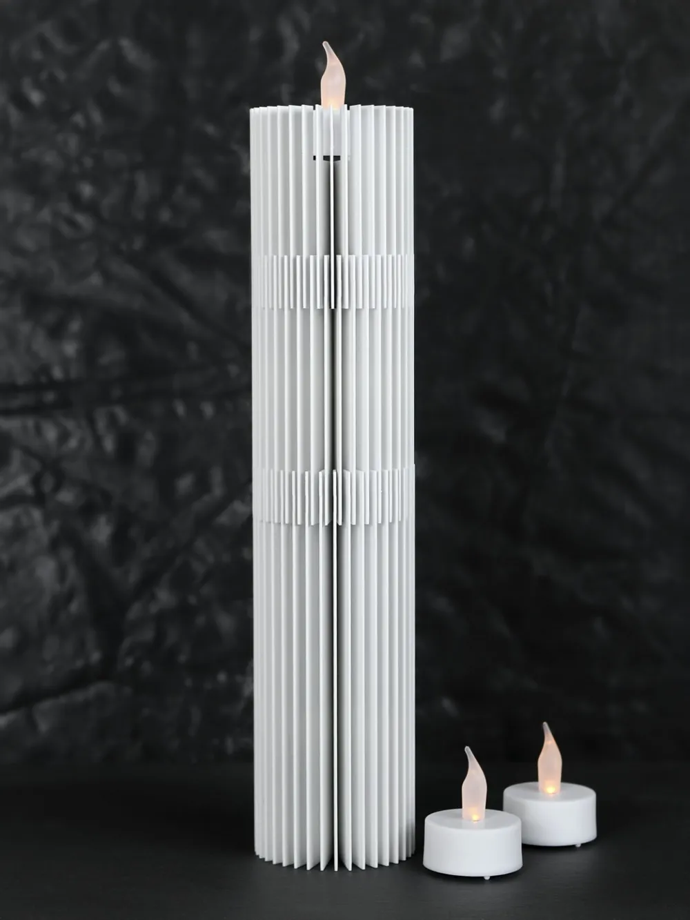 Pillars of Light: Minimalist Tealight Holder Set by Johnny_Bit - MakerWorld