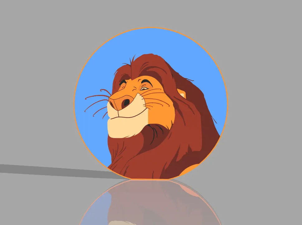 Mufasa - The Lion King Lightbox by Sitsero - MakerWorld