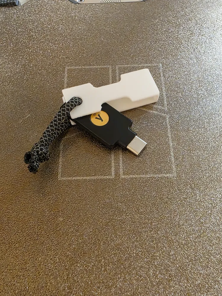 Yubikey 5C Keychain Holder - Free 3D Print Model - MakerWorld