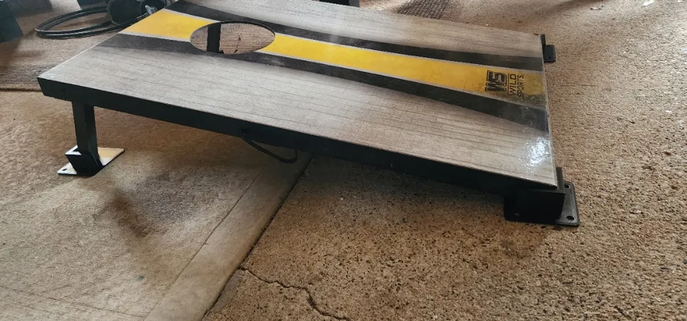 CornHole board stopper keeps your cornhole boards from sliding in place ...