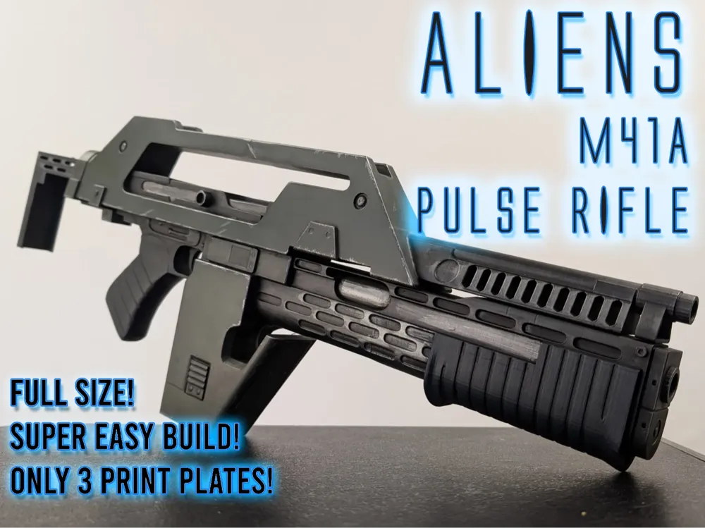 Aliens M41A Pulse Rifle - Full Size Remixed by L3wisD MakerWorld ...
