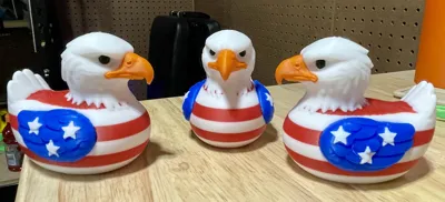 Bald Eagle Rubber Duck - Free 3D Print Model - MakerWorld