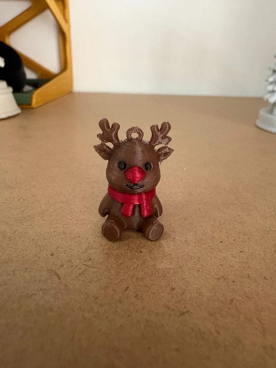 Christmas Reindeer Keychain - Free 3D Print Model - MakerWorld