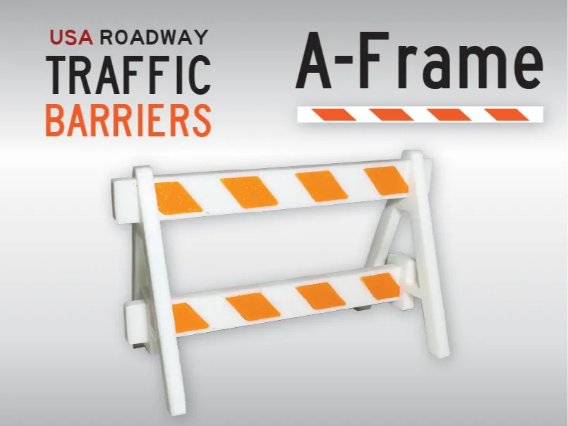 A-Frame Blockade - US Road Mini Barriers by 3D Print Creative Endeavors ...