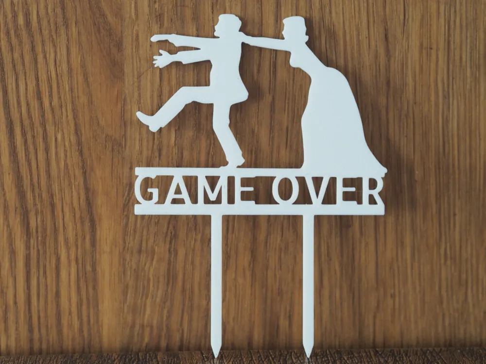 Game over topper by J3nda MakerWorld: Download Free 3D Models