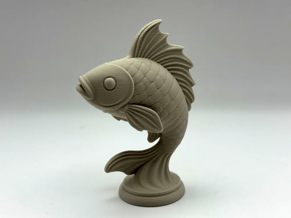 Jumping Koi Fish Statue by Stigern MakerWorld: Download Free 3D Models