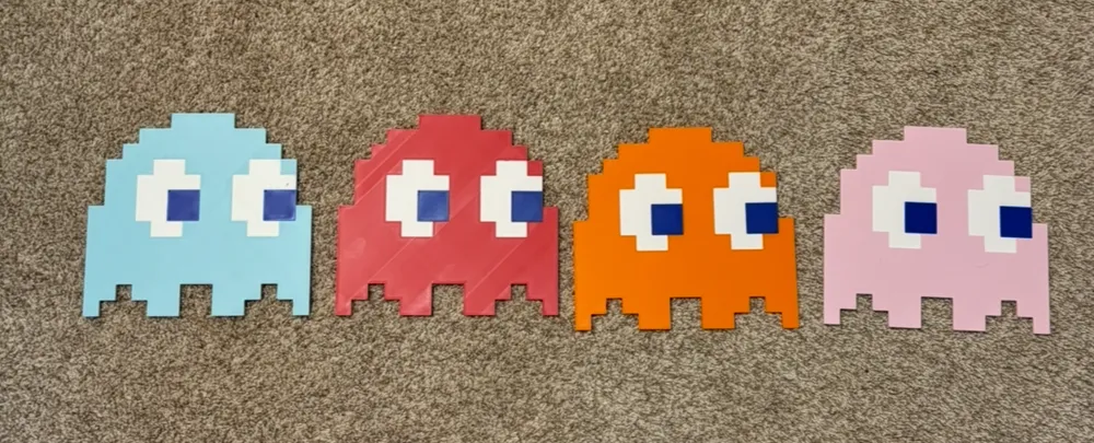 8bit Pac Man Ghosts Wall Art by birdhouse8669 MakerWorld: Download Free ...