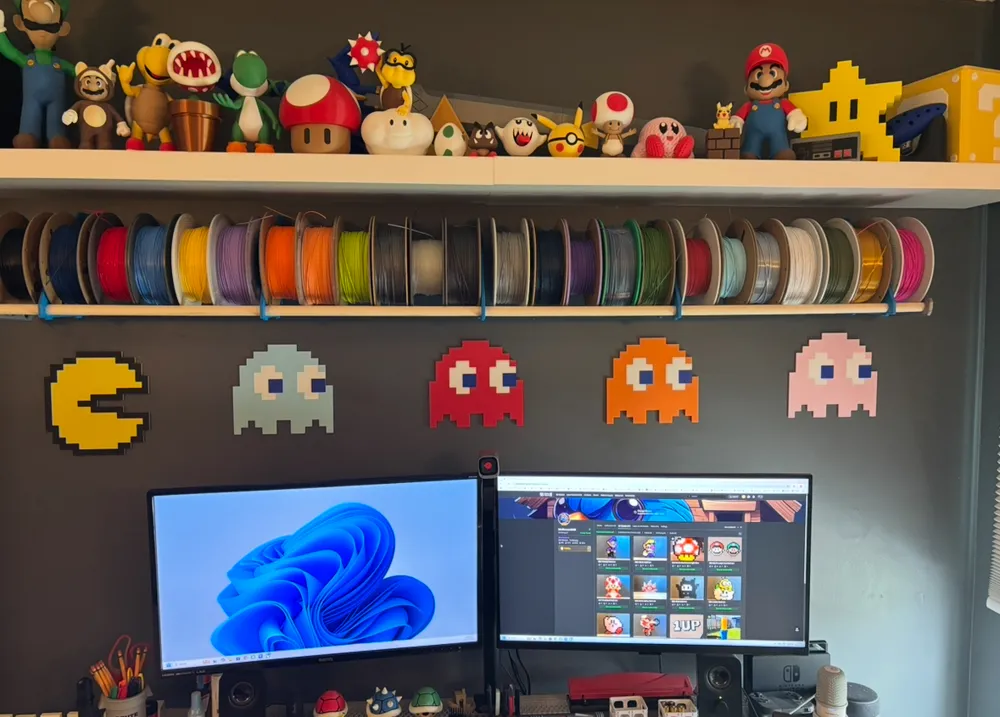 8bit Pac Man Ghosts Wall Art by birdhouse8669 MakerWorld: Download Free ...