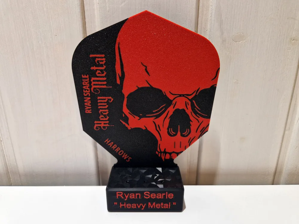 Dartshalter / Holder "Ryan Searle - Heavy Metal" - Free 3D Print Model ...