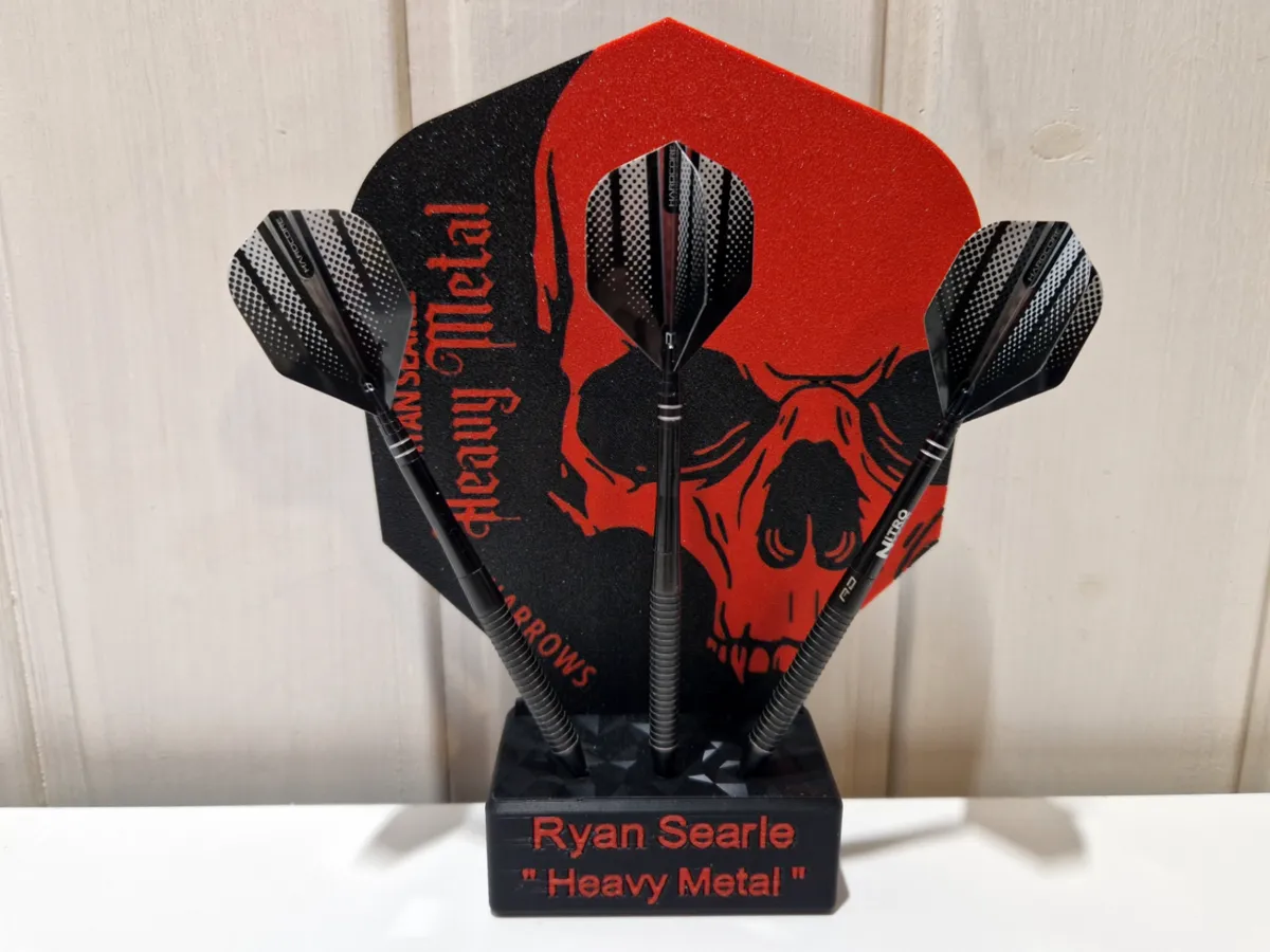 Dartshalter / Holder "Ryan Searle - Heavy Metal" - Free 3D Print Model ...