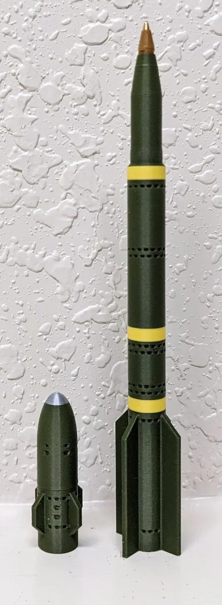 Missile Pen—Iconic Hellfire Air-to-Ground Missile - Free 3D Print Model ...