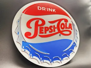 Vintage Pepsi Cola Sign 4 Colors by TripleGWorkshop - MakerWorld
