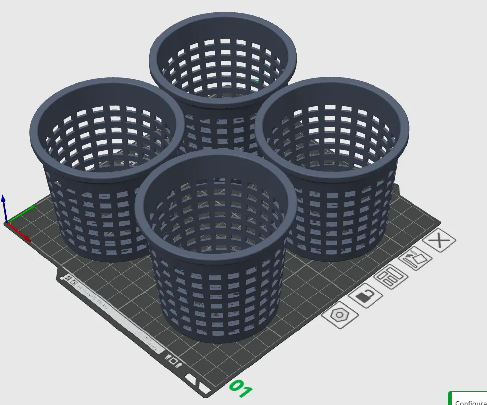 Hydroponic Net Pots 80 x 75mm by user_791751570 - MakerWorld