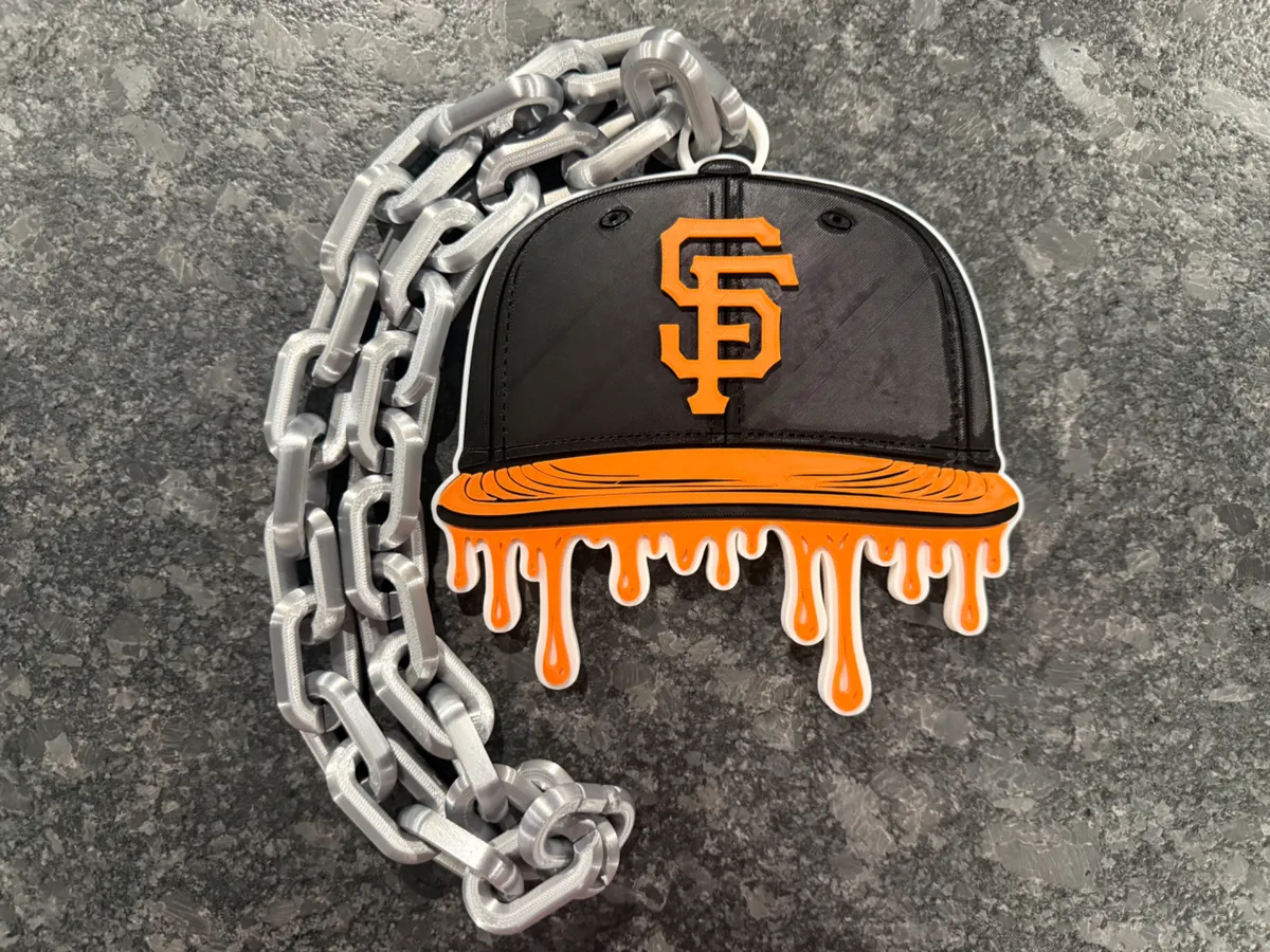 San Fransisco Giants Drip Baseball Cap Hype Chain - Free 3D Print Model ...