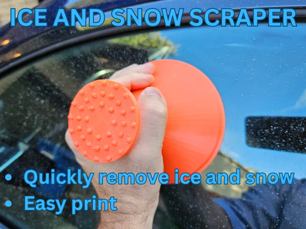 SNOW AND ICE SCRAPER - Free 3D Print Model - MakerWorld