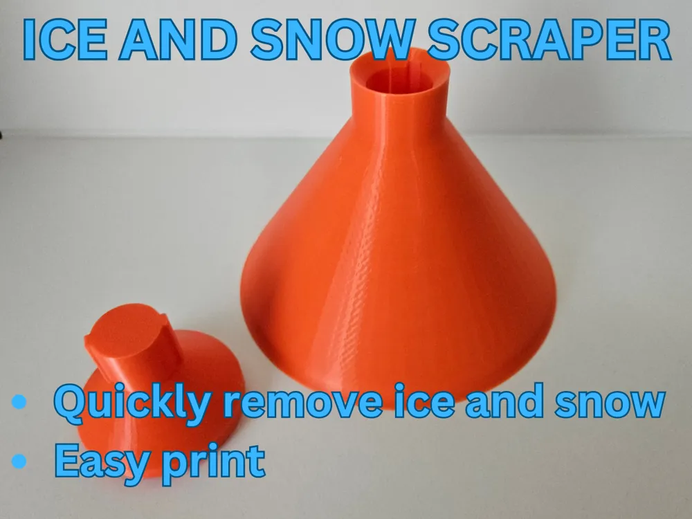 SNOW AND ICE SCRAPER - Free 3D Print Model - MakerWorld