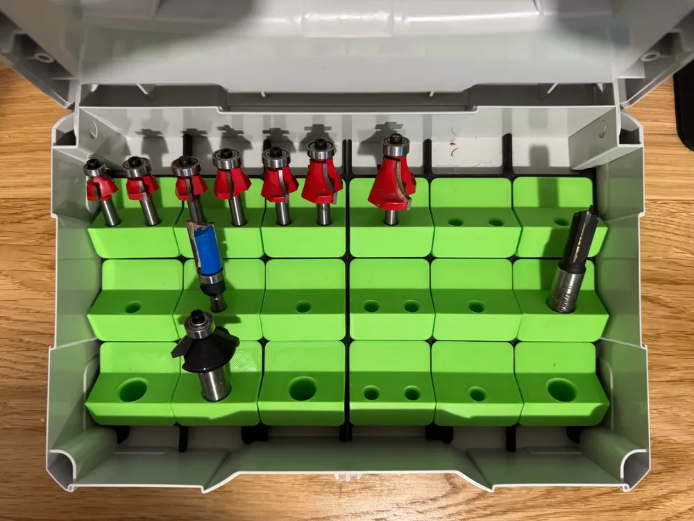 Gridfinity router cutter bit base plate by user_965377073 - MakerWorld