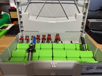 Gridfinity router cutter bit base plate by user_965377073 - MakerWorld