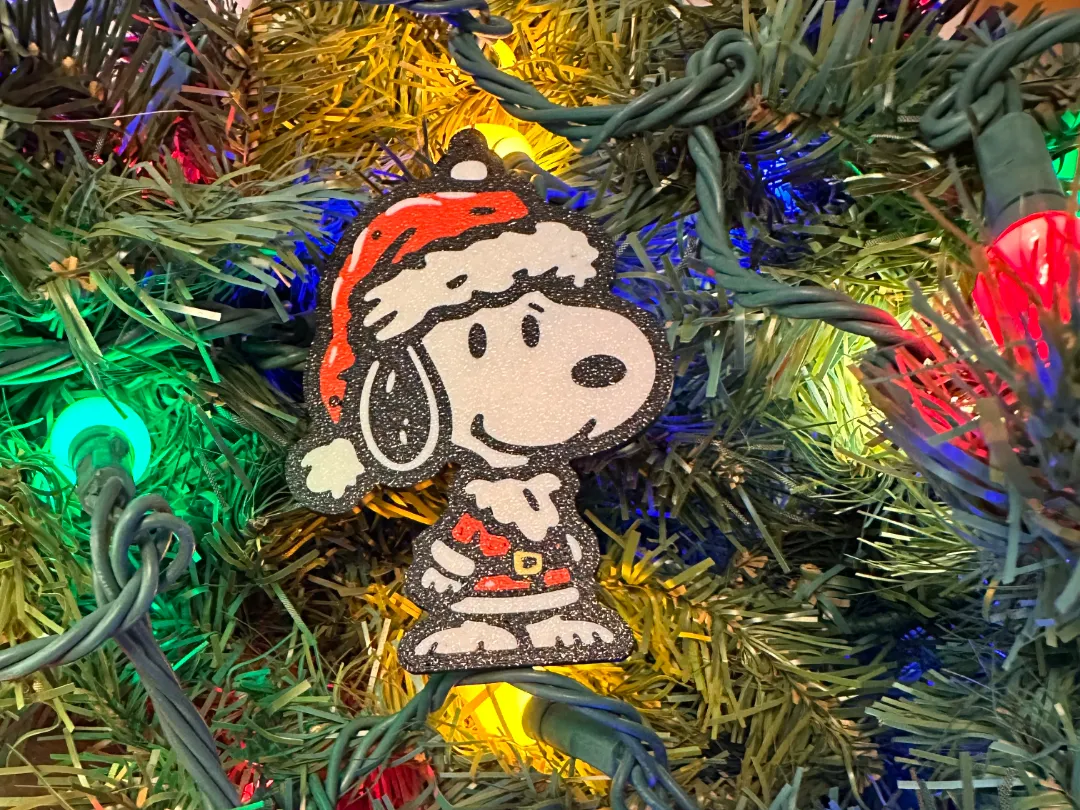 Snoopy as Santa Claus Christmas Ornament - Free 3D Print Model - MakerWorld