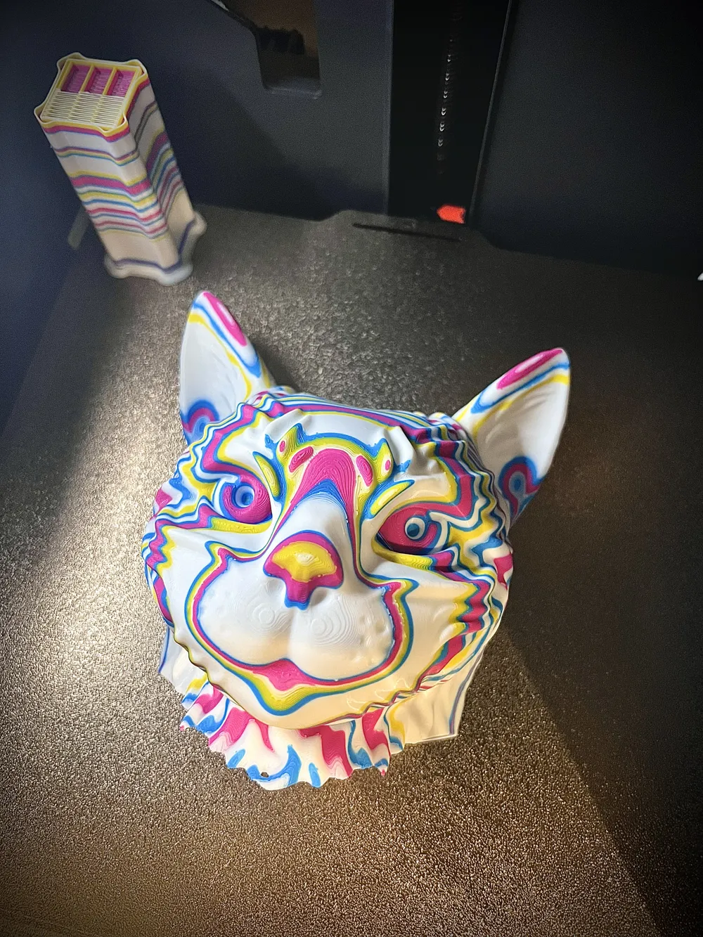 Modern Cat ColorStacked Bust - Free 3D Print Model - MakerWorld