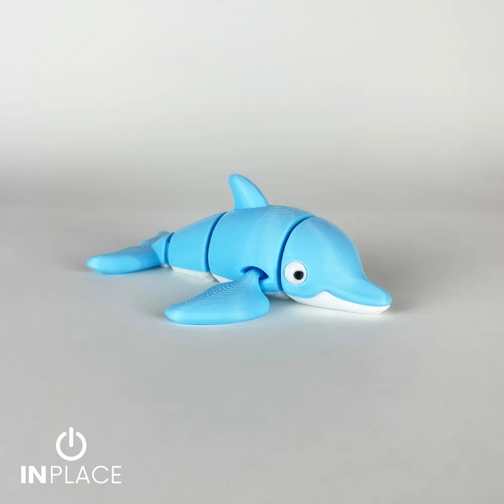 Cute Dolphin Articulated by InPlace MakerWorld: Download Free 3D Models