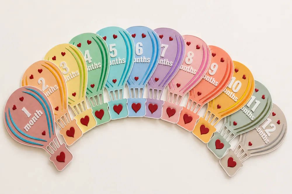Month - Plaque - Design - Baby - Birth - Gift - Free 3D Print Model ...