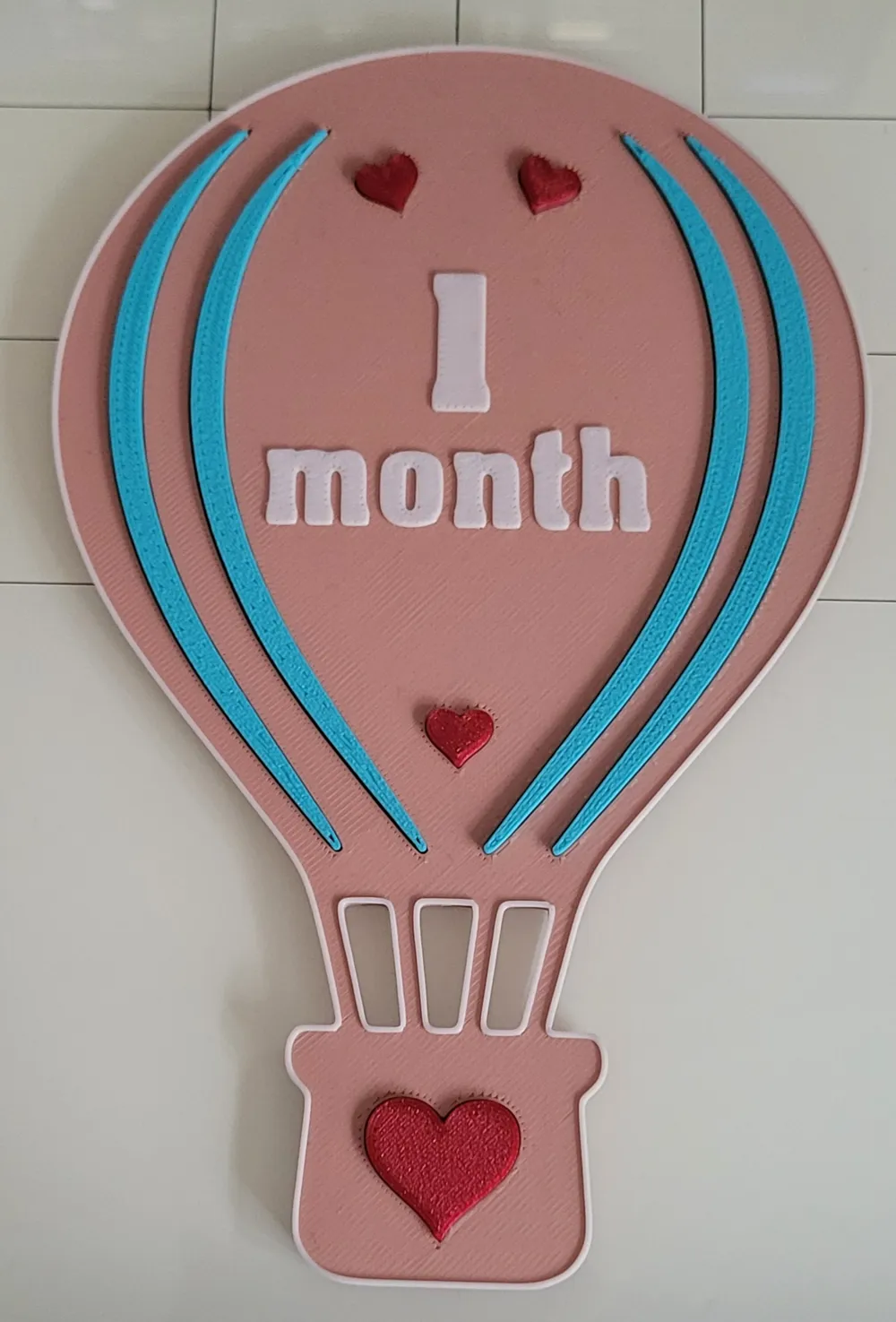Month - Plaque - Design - Baby - Birth - Gift - Free 3D Print Model ...
