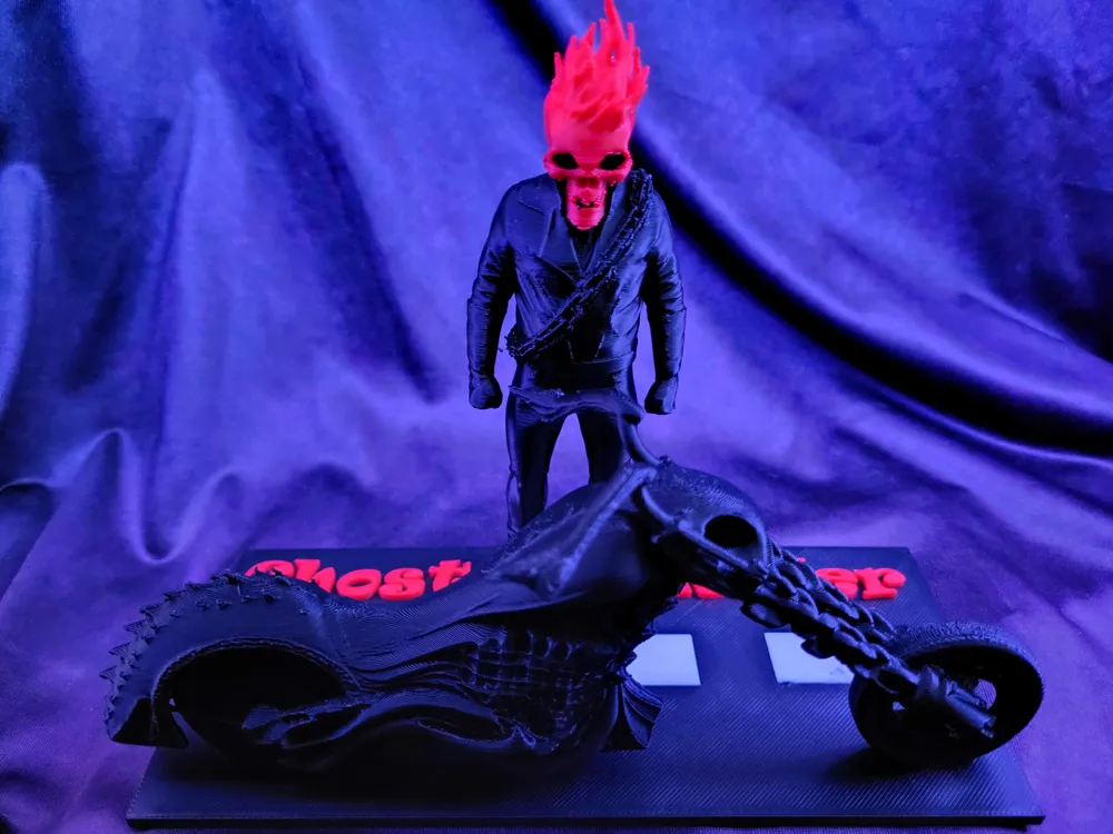 Ghost Rider Diorama - Free 3D Print Model - MakerWorld