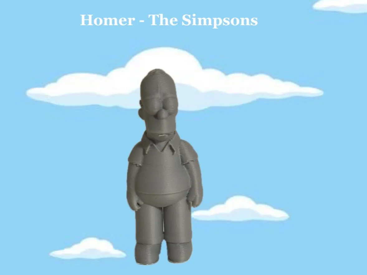 Homer - Les Simpsons - modèle rapide et facile - Modèle d'Impression 3D ...