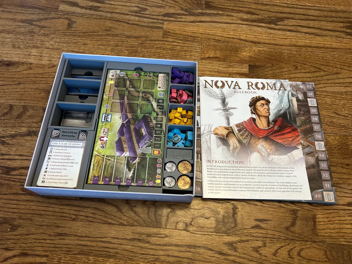 Nova Roma Board Game Insert - Free 3D Print Model - MakerWorld