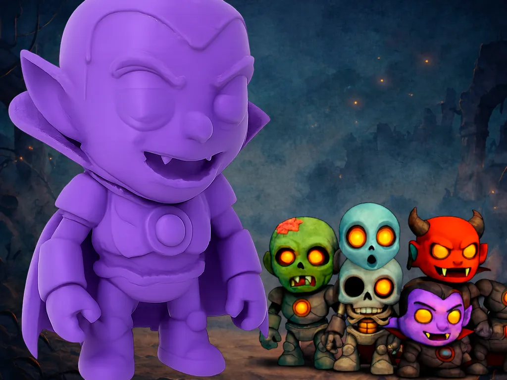 Dracula Robot (Dracu‑Bot) - Free 3D Print Model - MakerWorld