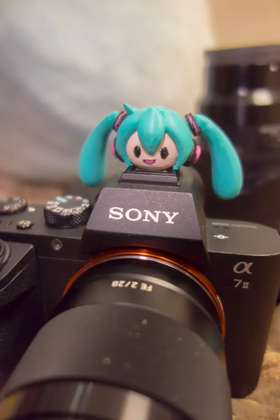 Hatsune Miku FUFU Face SONY Camera Hot Shoe Cover by lyunsmt - MakerWorld