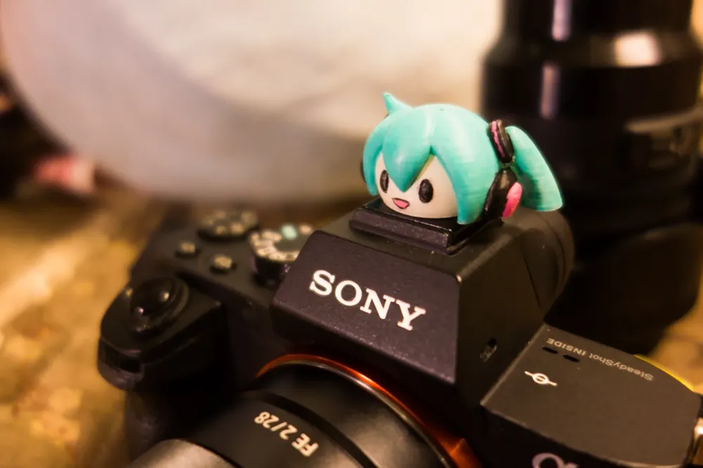 Hatsune Miku FUFU Face SONY Camera Hot Shoe Cover by lyunsmt - MakerWorld