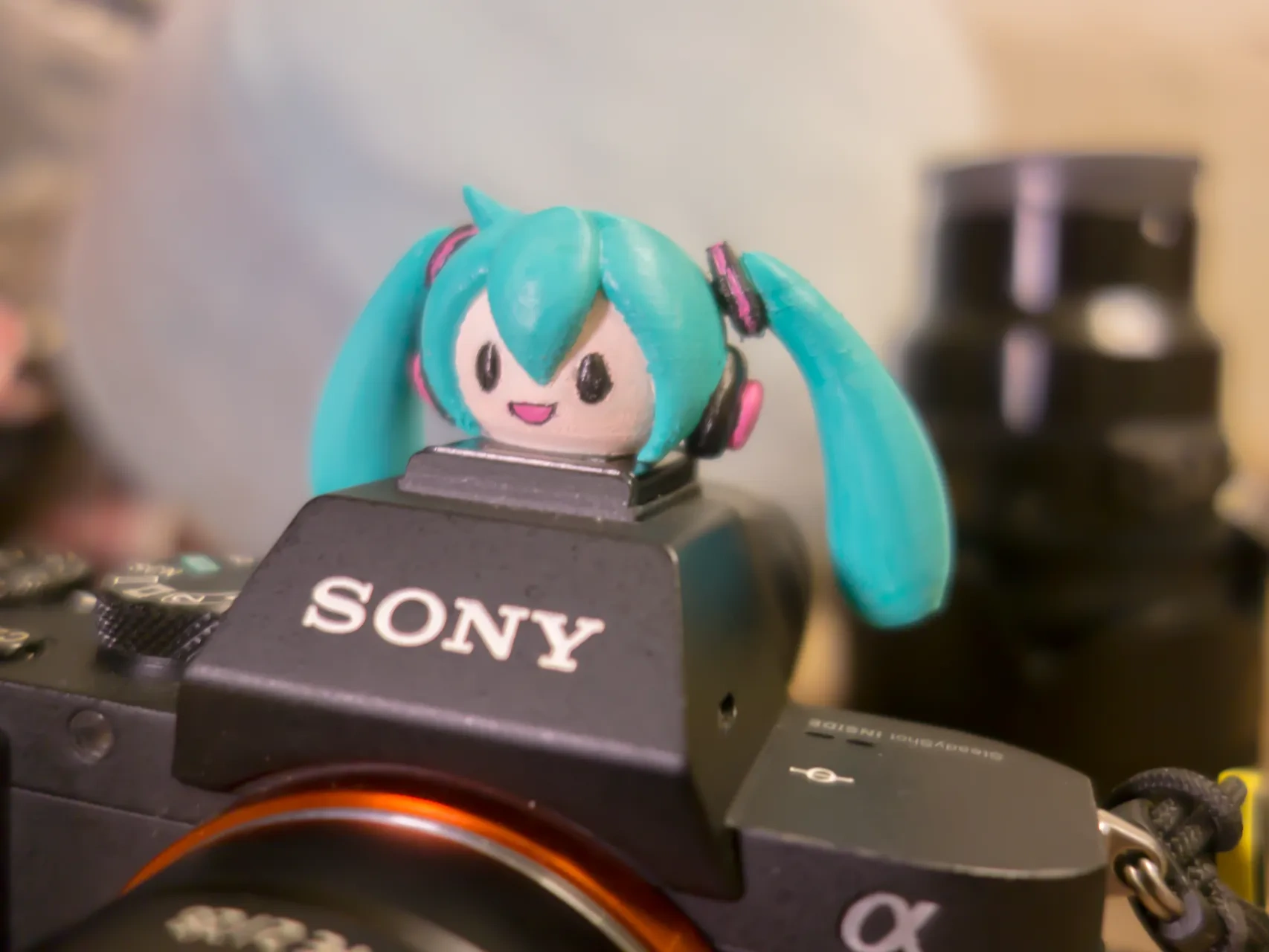 Hatsune Miku FUFU Face SONY Camera Hot Shoe Cover by lyunsmt - MakerWorld