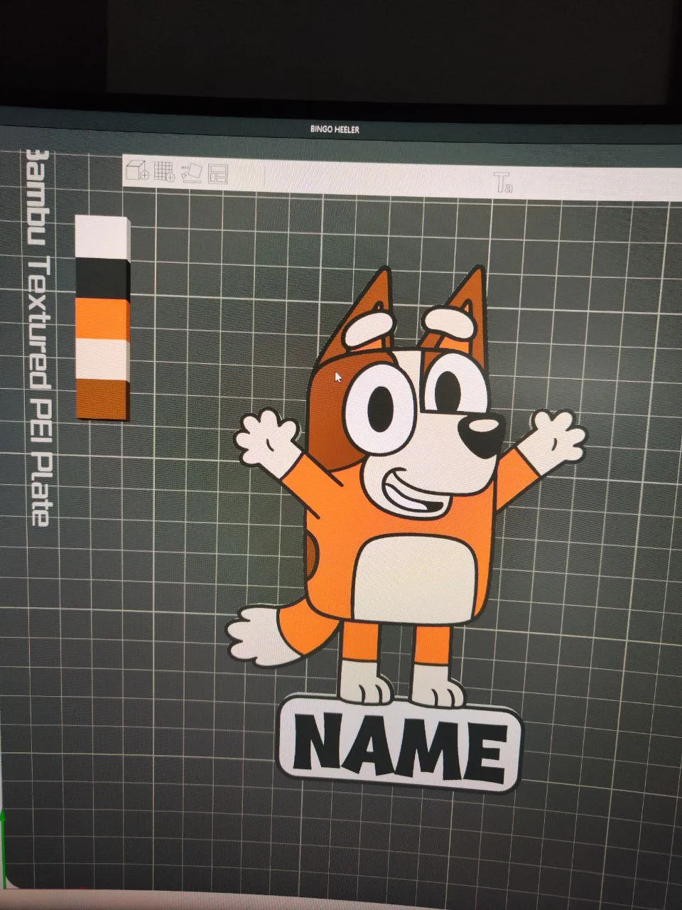 bingo heeler-tu nombre-your name - Free 3D Print Model - MakerWorld