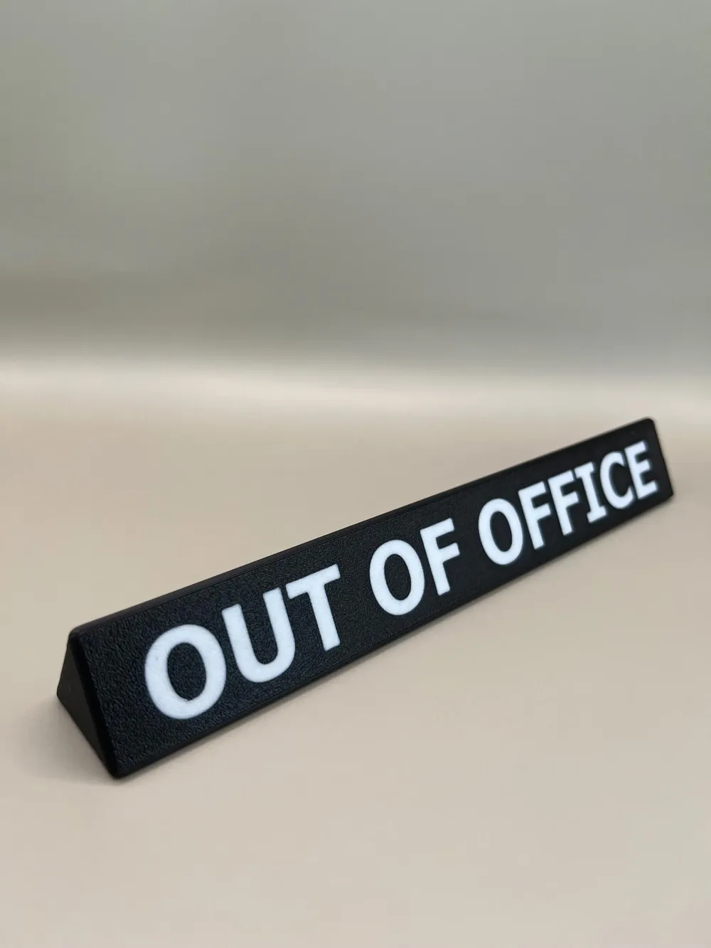 3-in-1 Office Desk Status Sign, Pen Holder (AMS) - Free 3D Print Model ...
