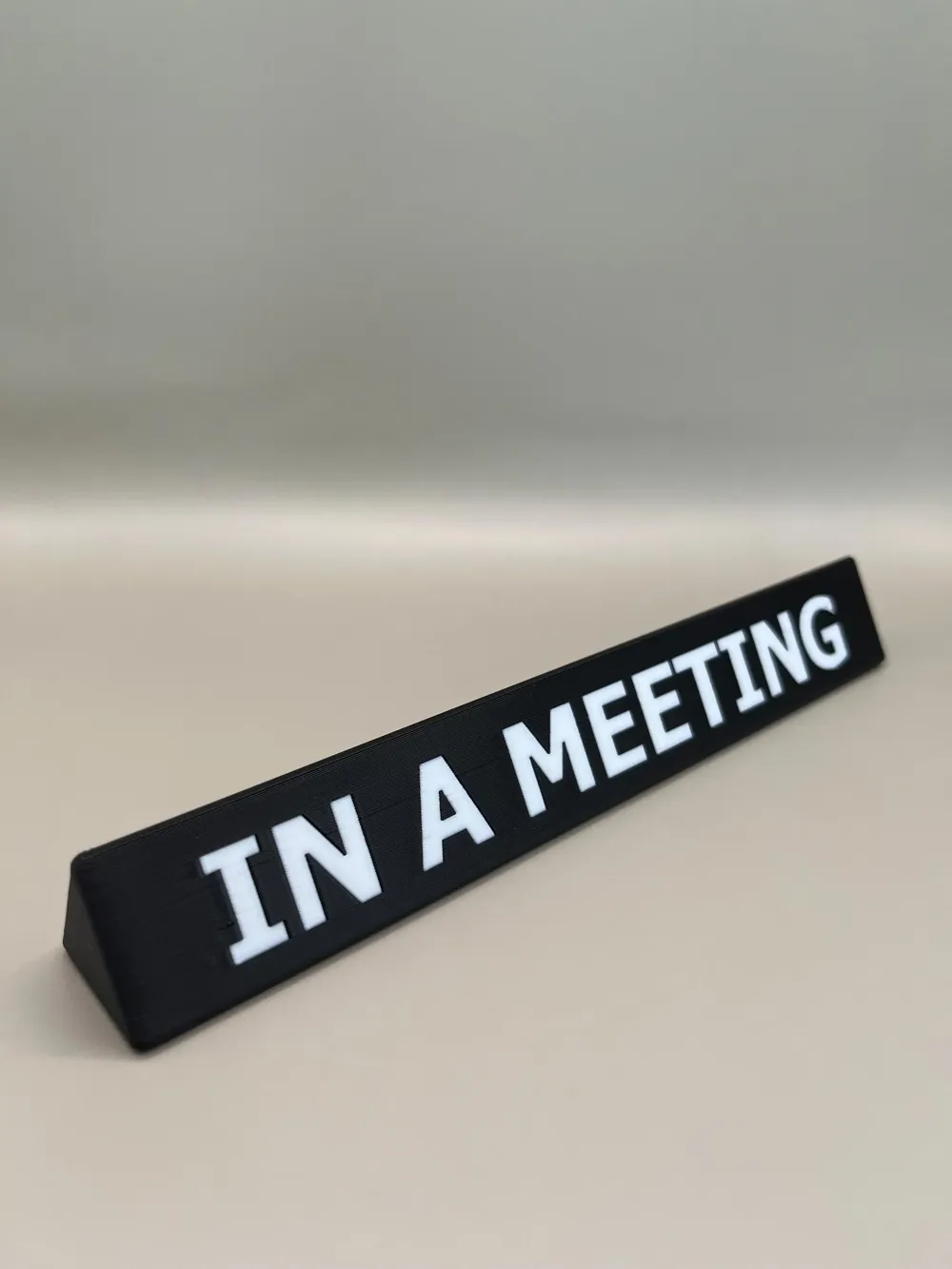 3-in-1 Office Desk Status Sign, Pen Holder (AMS) - Free 3D Print Model ...
